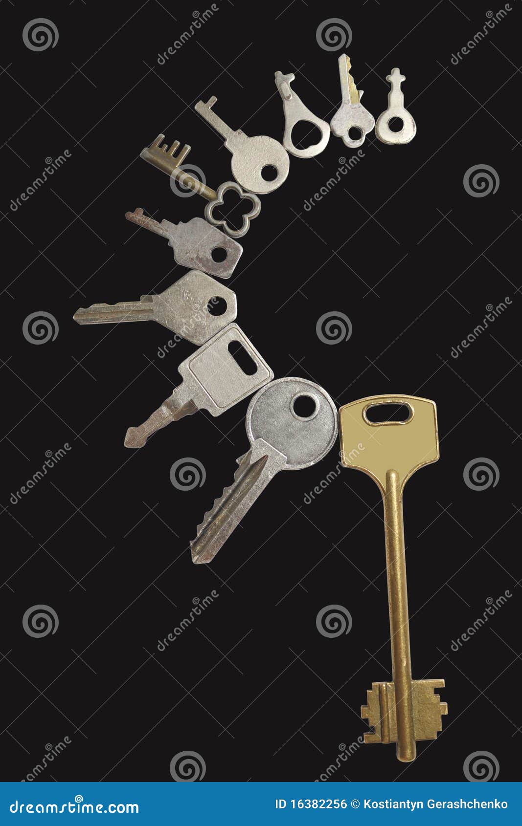 Ten different keys stock photo. Image of keys, business - 16382256