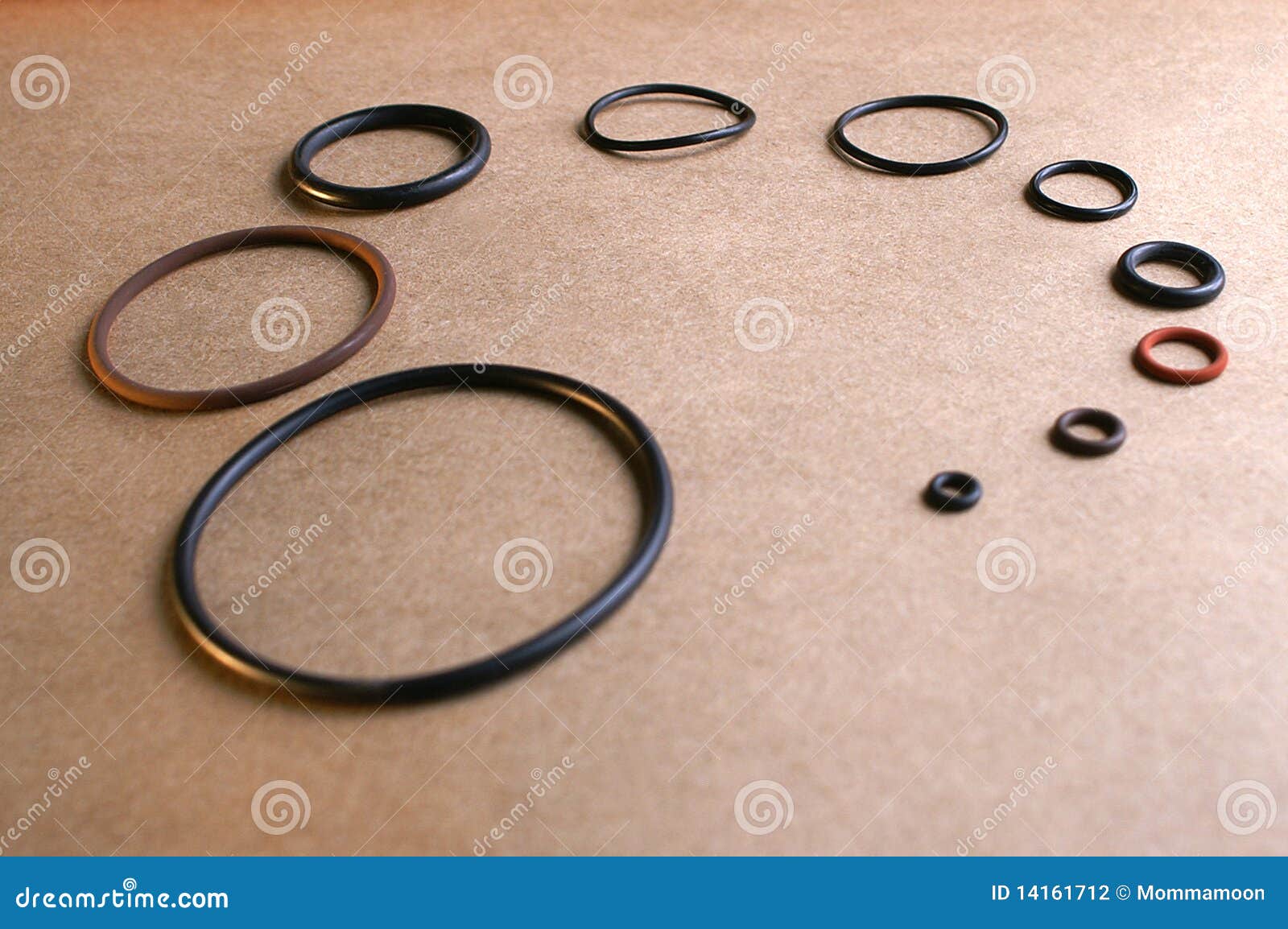 Ten Different Sizes of O-rings Stock Photo - Image of black, color ...