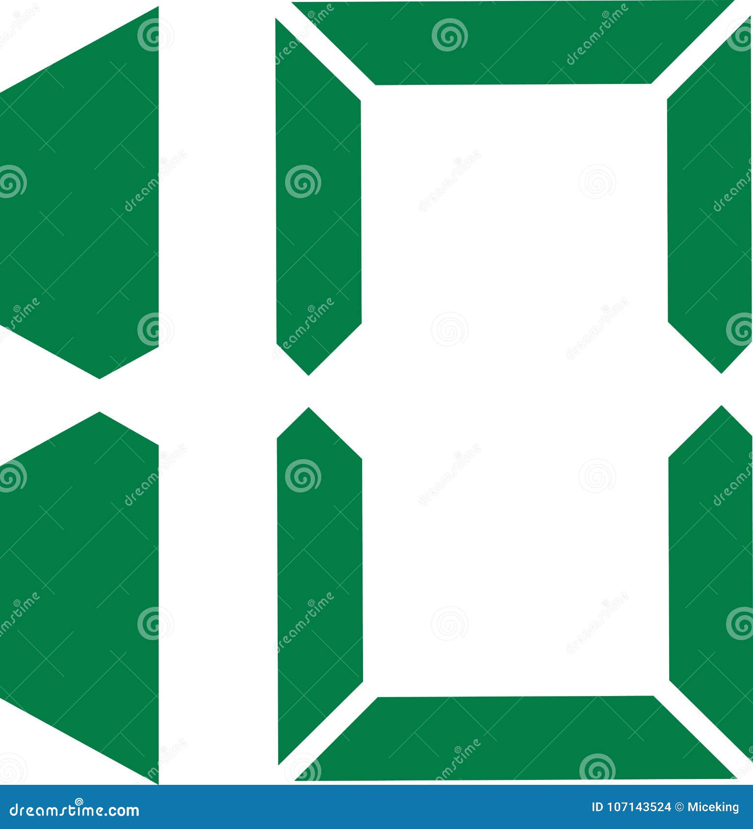 Ten digital number 10 stock vector. Illustration of pictogram - 107143524