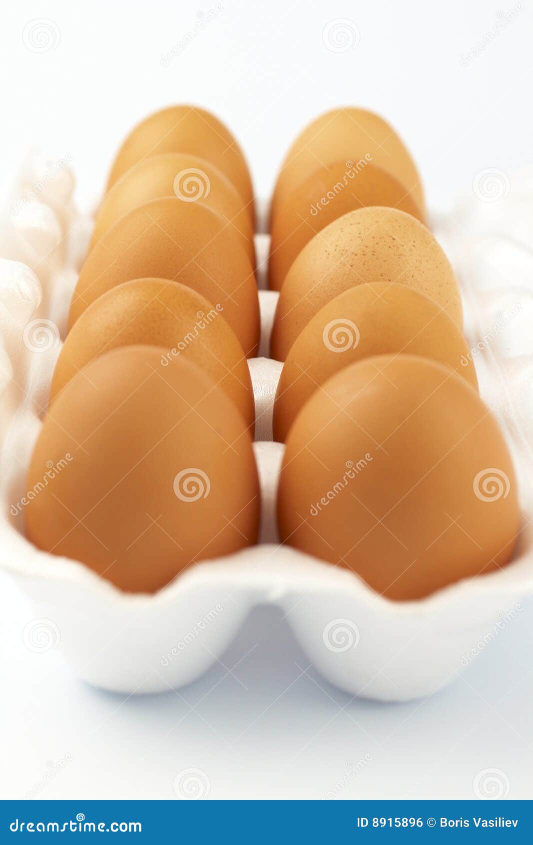 Ten eggs in white package stock photo. Image of eggs, hard - 8915896