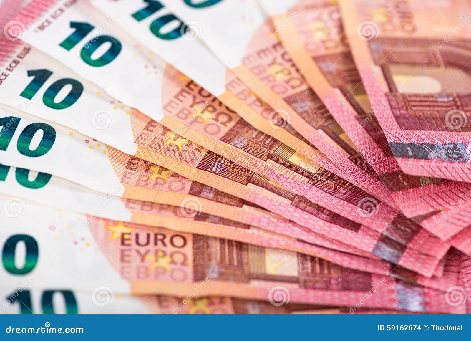 Ten euro banknotes stock photo. Image of cash, banknotes - 59162674