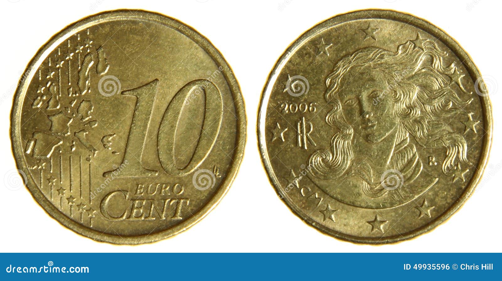 Ten Euro Cents stock photo. Image of cent, cents, eurozone - 49935596