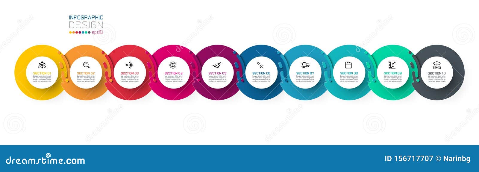 Sic Harmonious Circle Infographics Vector Illustration | CartoonDealer ...