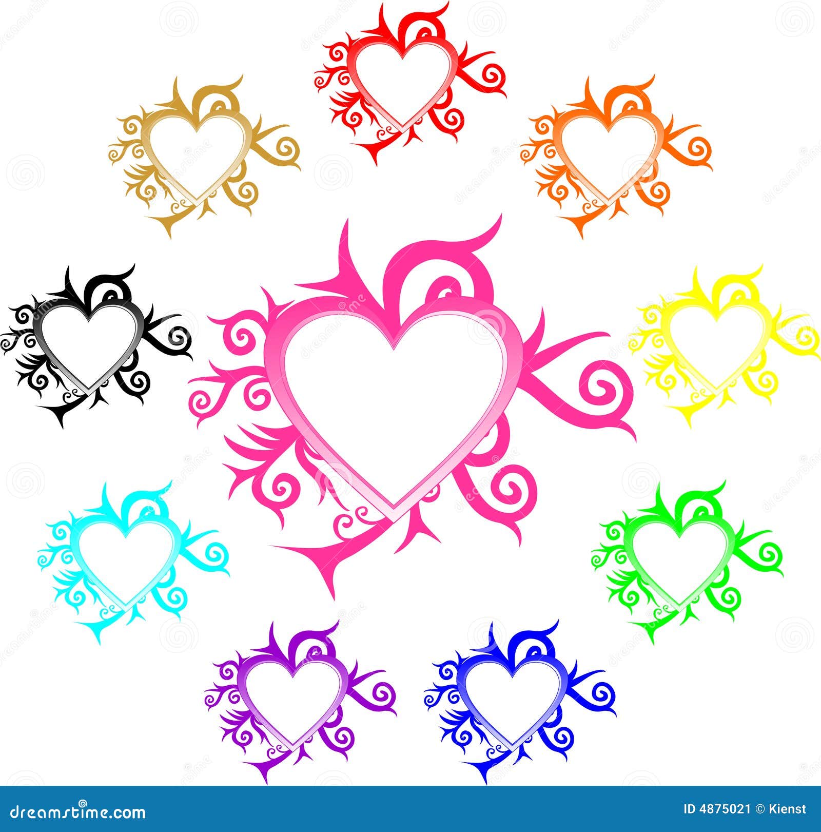 Ten Love Frame stock vector. Illustration of lover, natural - 4875021