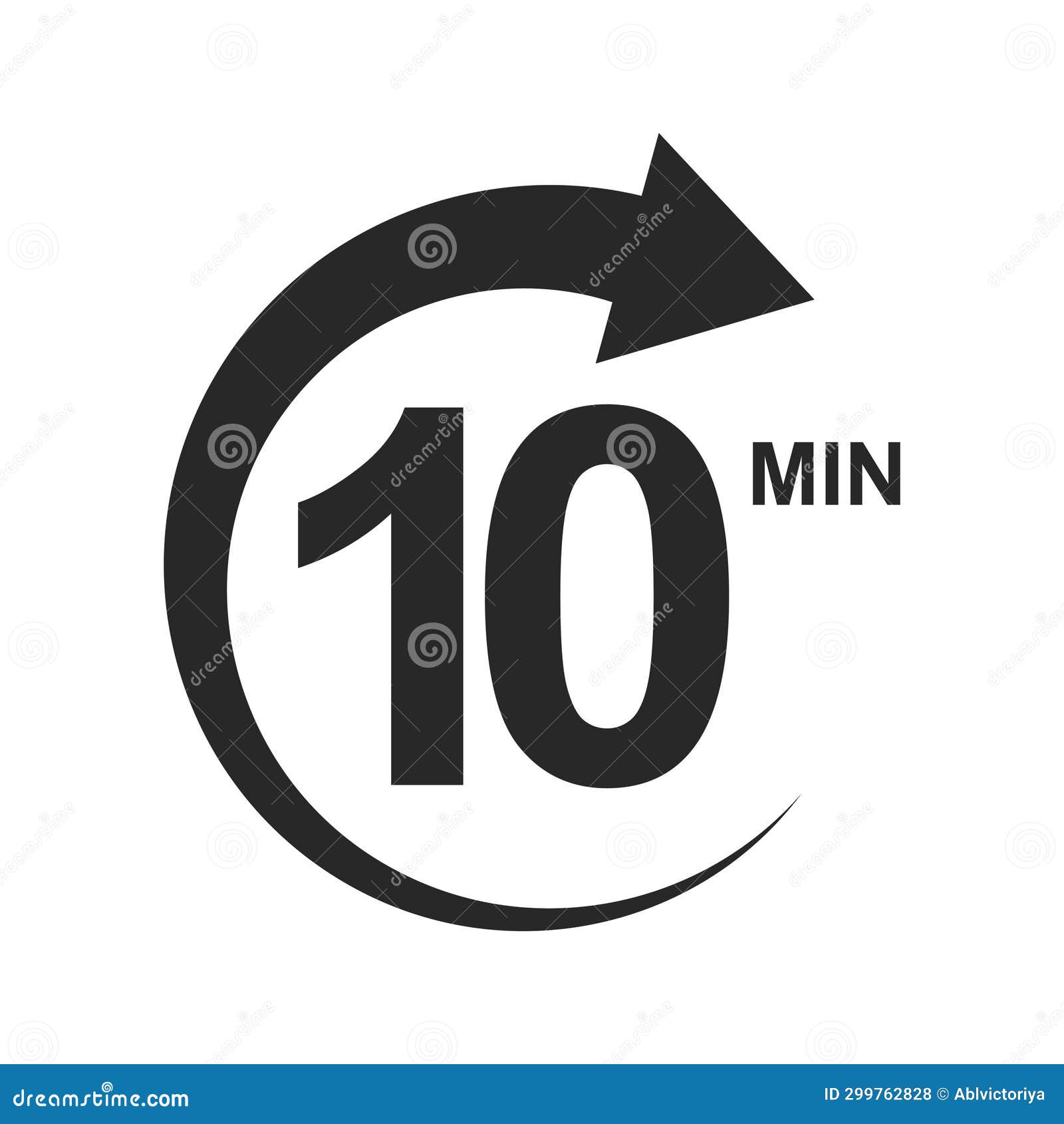Ten Minutes Icon With Circle Arrow. Stopwatch Symbol. 10 Min Countdawn ... Ten Minutes Icon With Circle Arrow. Stopwatch Symbol. 10 Min Countdawn ...