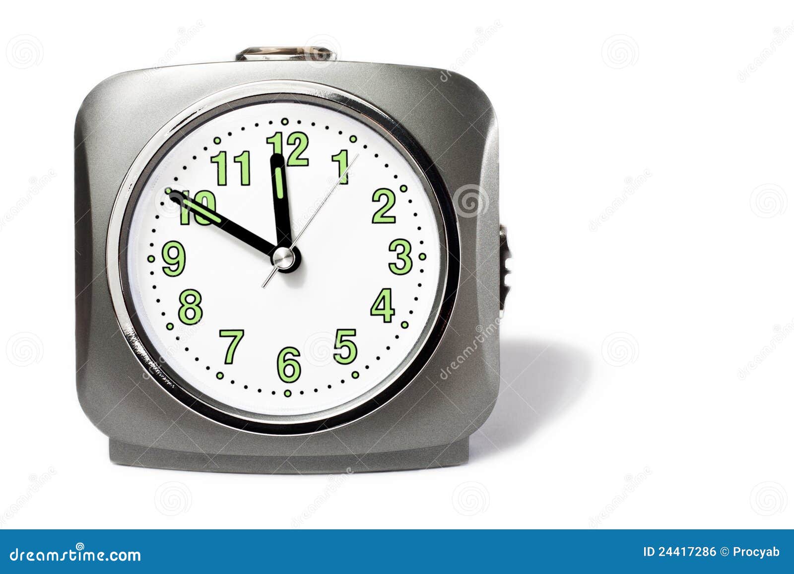 Ten minutes to twelve stock photo. Image of alarm, watch - 24417286