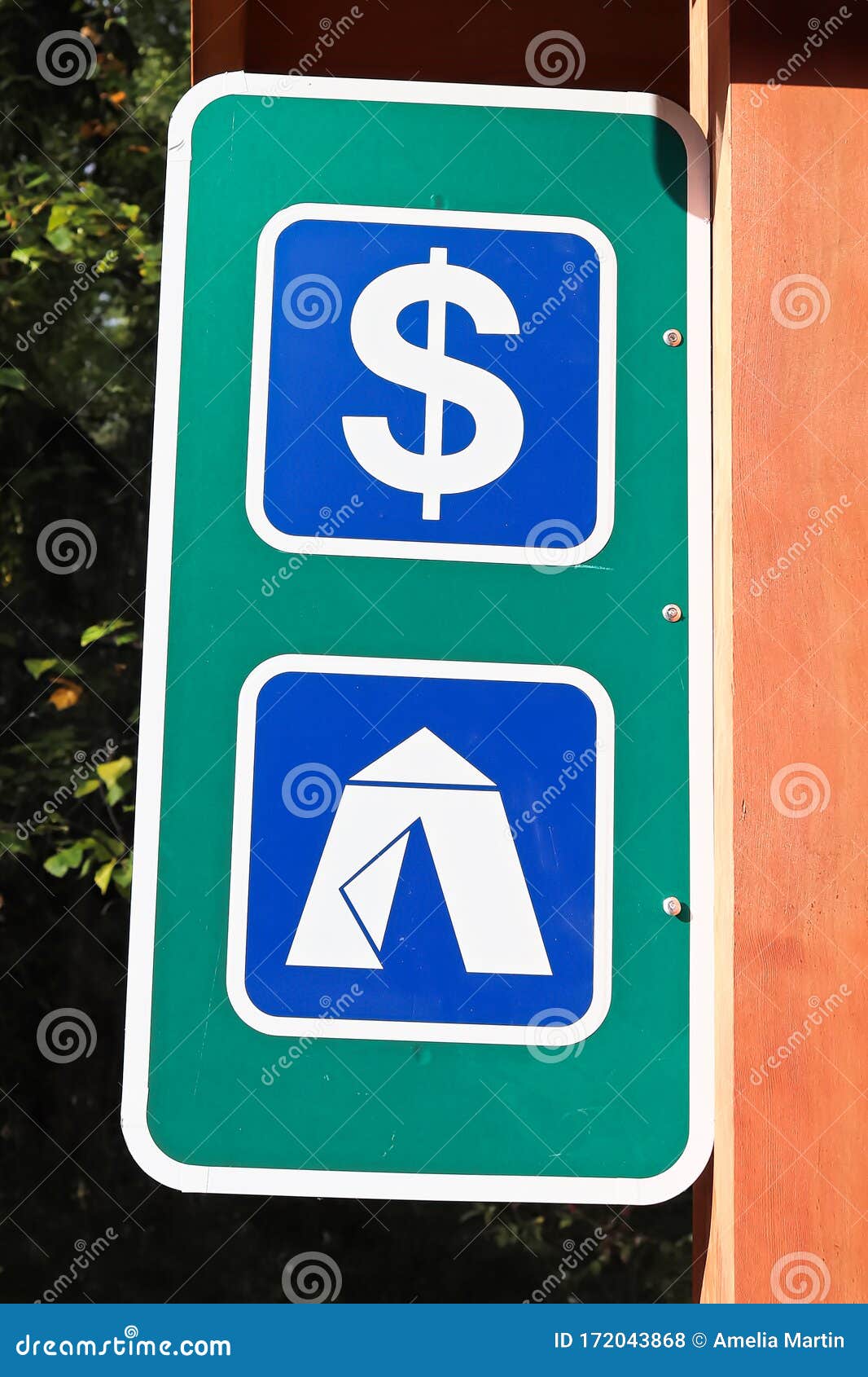 Registered Camper Dump Station And Primitive Campground Sign Royalty ...