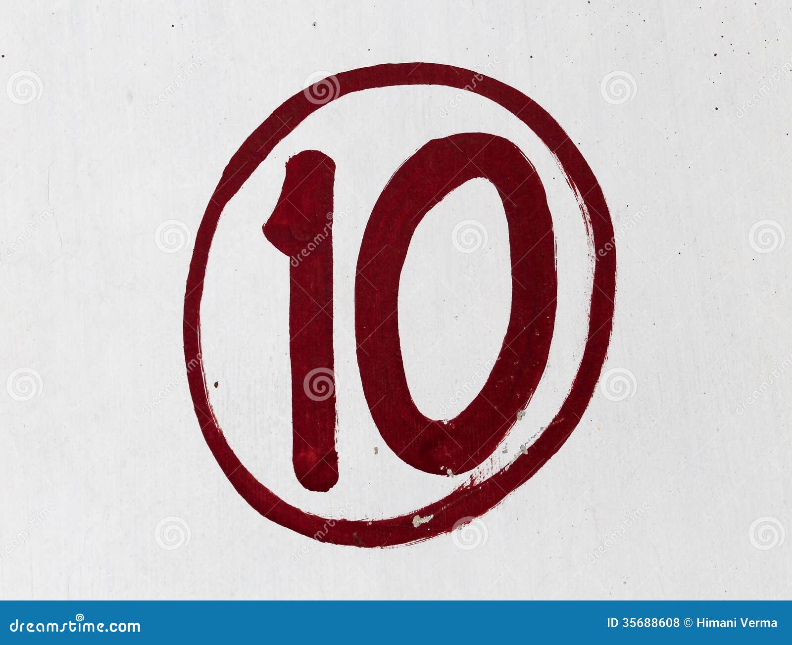 Ten Number stock photo. Image of five, numbered, grunge - 35688608