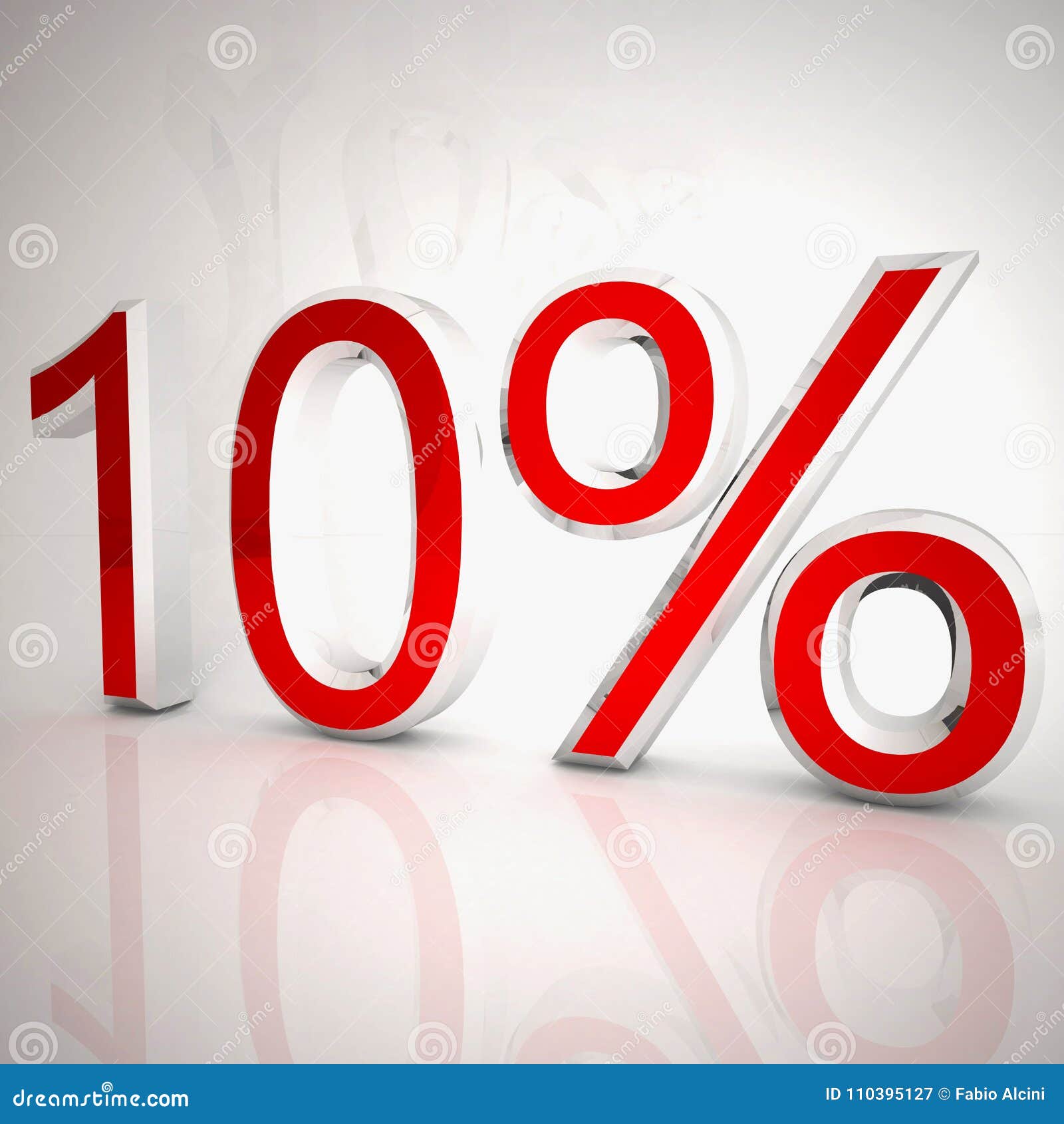 Ten per cent stock illustration. Illustration of percent - 110395127