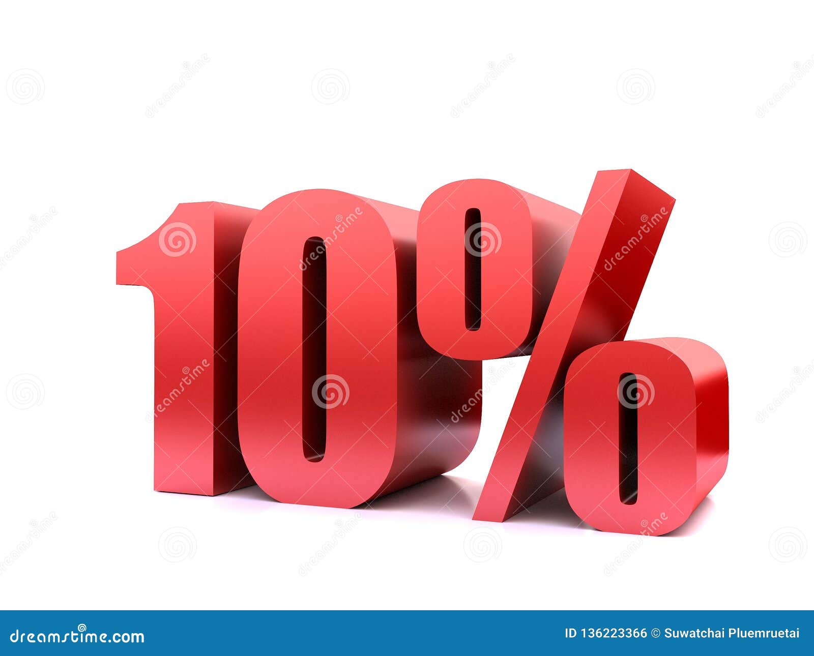 Ten percent symbol .3d stock illustration. Illustration of coupon ...