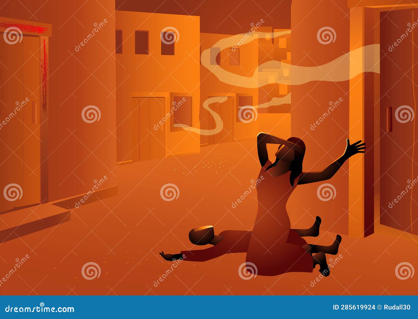 Plague Egypt River Nile Turns To Blood Royalty-Free Stock Photography ...