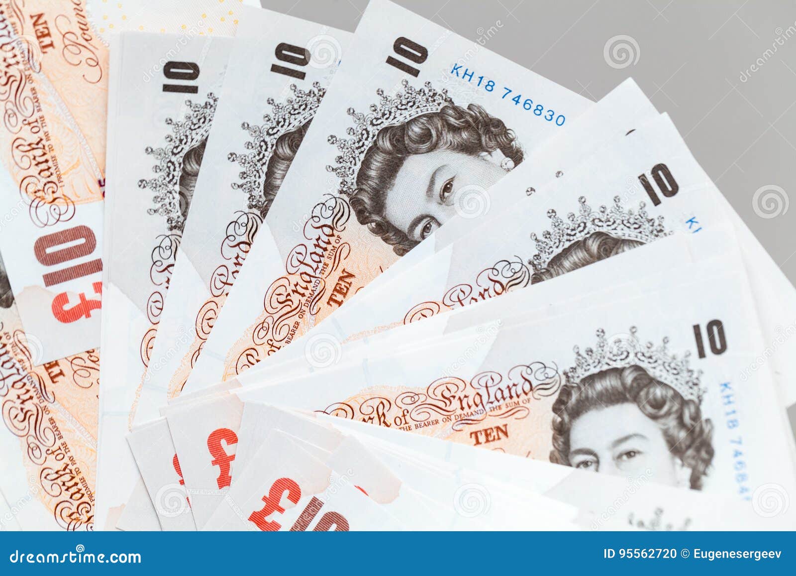 Ten Pound Notes Bundle of the Bank of England Editorial Image - Image ...