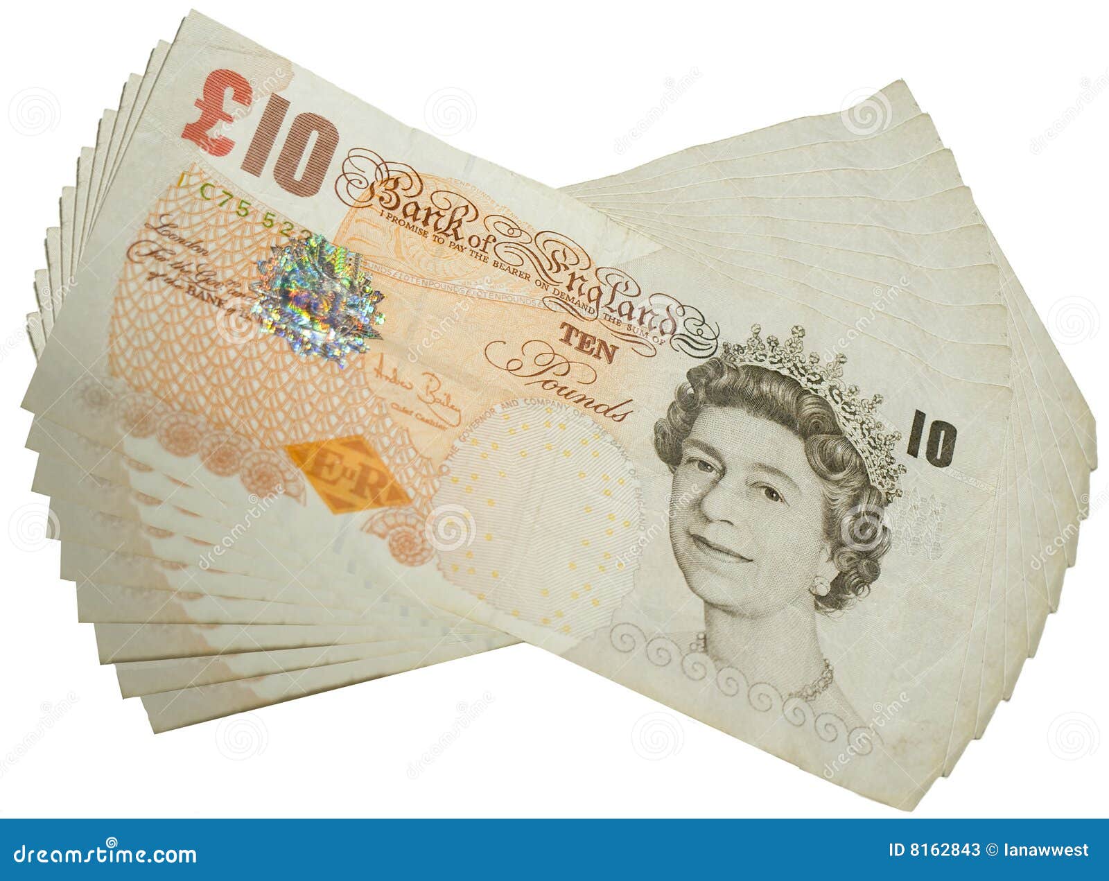 Ten pounds editorial stock photo. Image of note, finance - 8162843