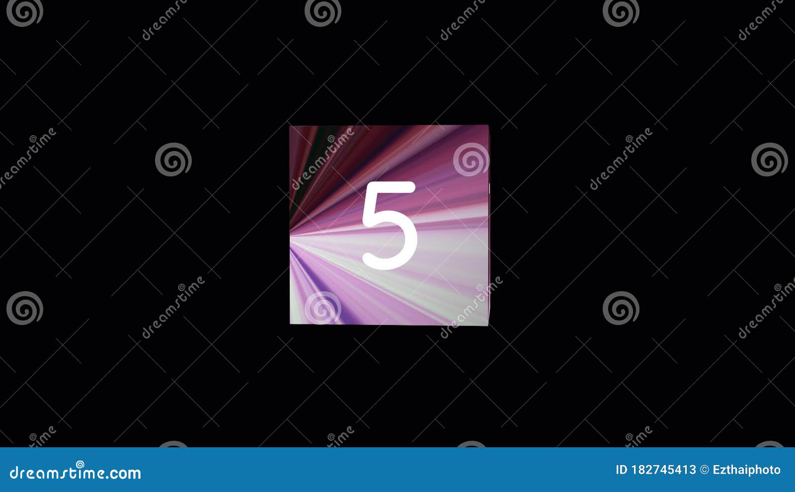 Ten Seconds Countdown from Ten To Zero Number with Alpha Channel. 3D ...