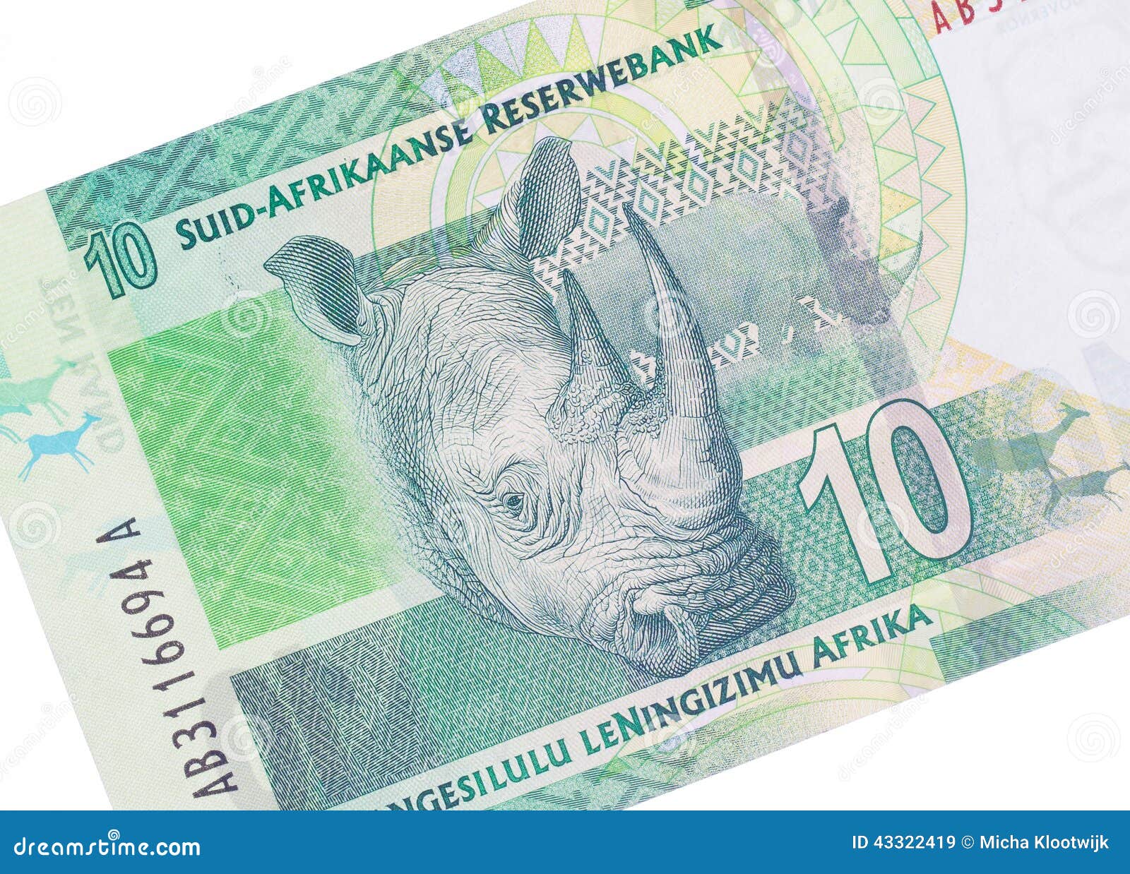 Ten South African Rand stock image. Image of greenback - 43322419