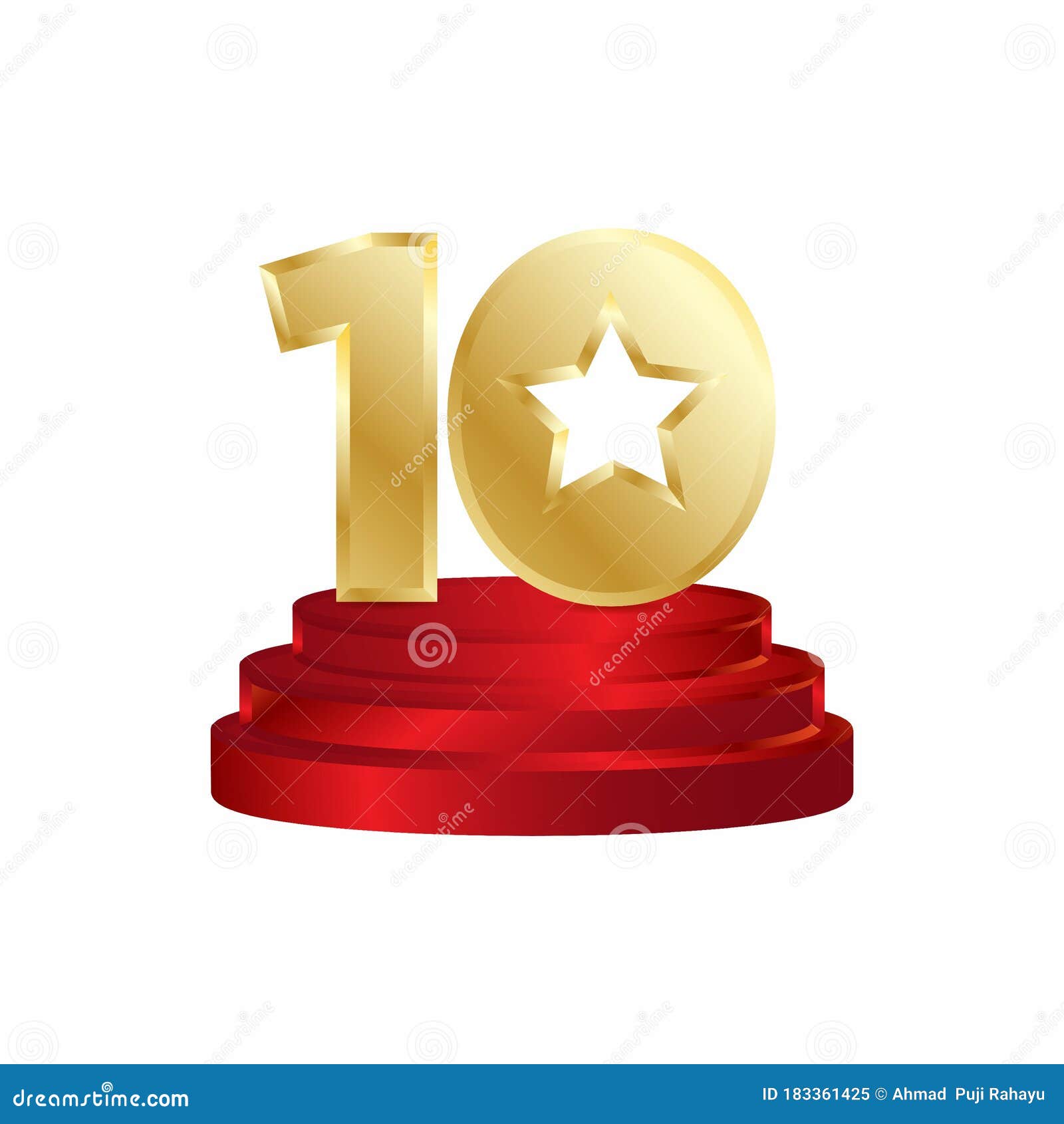 Ten Stars Winner Logo Designs Stock Vector - Illustration of white ...