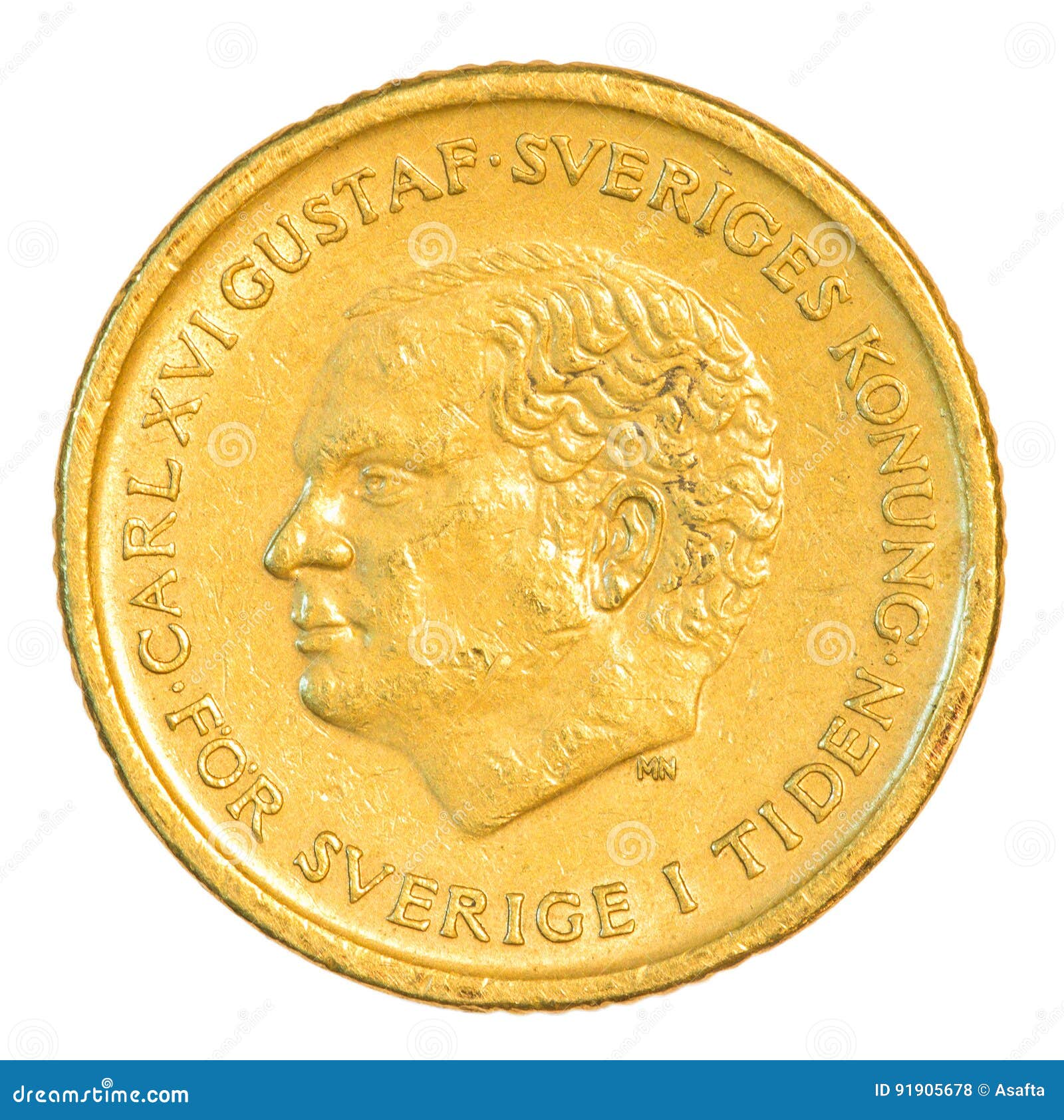 Ten swedish Kronor coin stock photo. Image of antique - 91905678