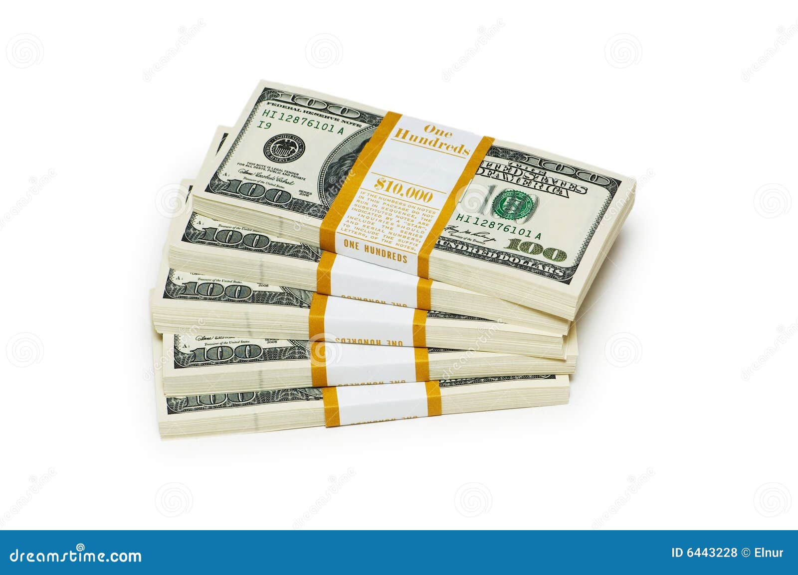 Ten thousand dollar stacks stock photo. Image of paper - 6443228