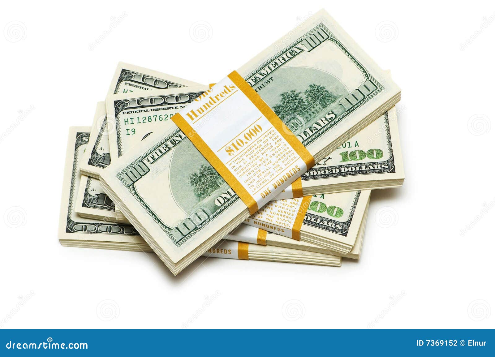 Ten thousand dollar stacks stock photo. Image of ideas - 7369152