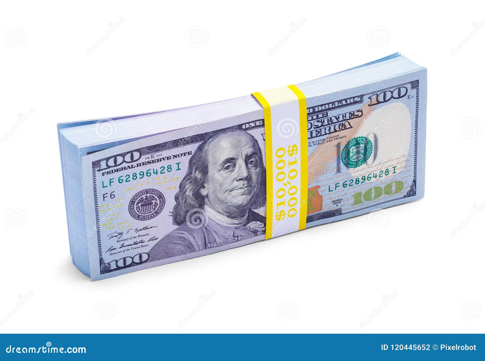 Ten Thousand Dollars Upright Stock Photo - Image of stack, investment ...