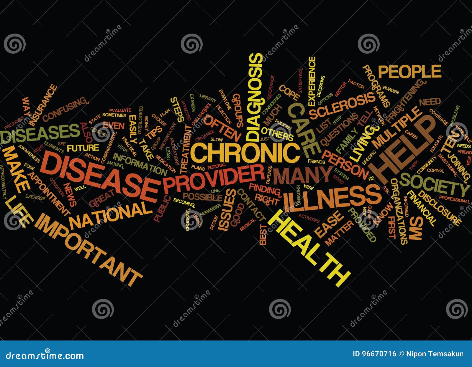 Ten Tips To Help Ease Life with a Chronic Disease Text Background Word ...