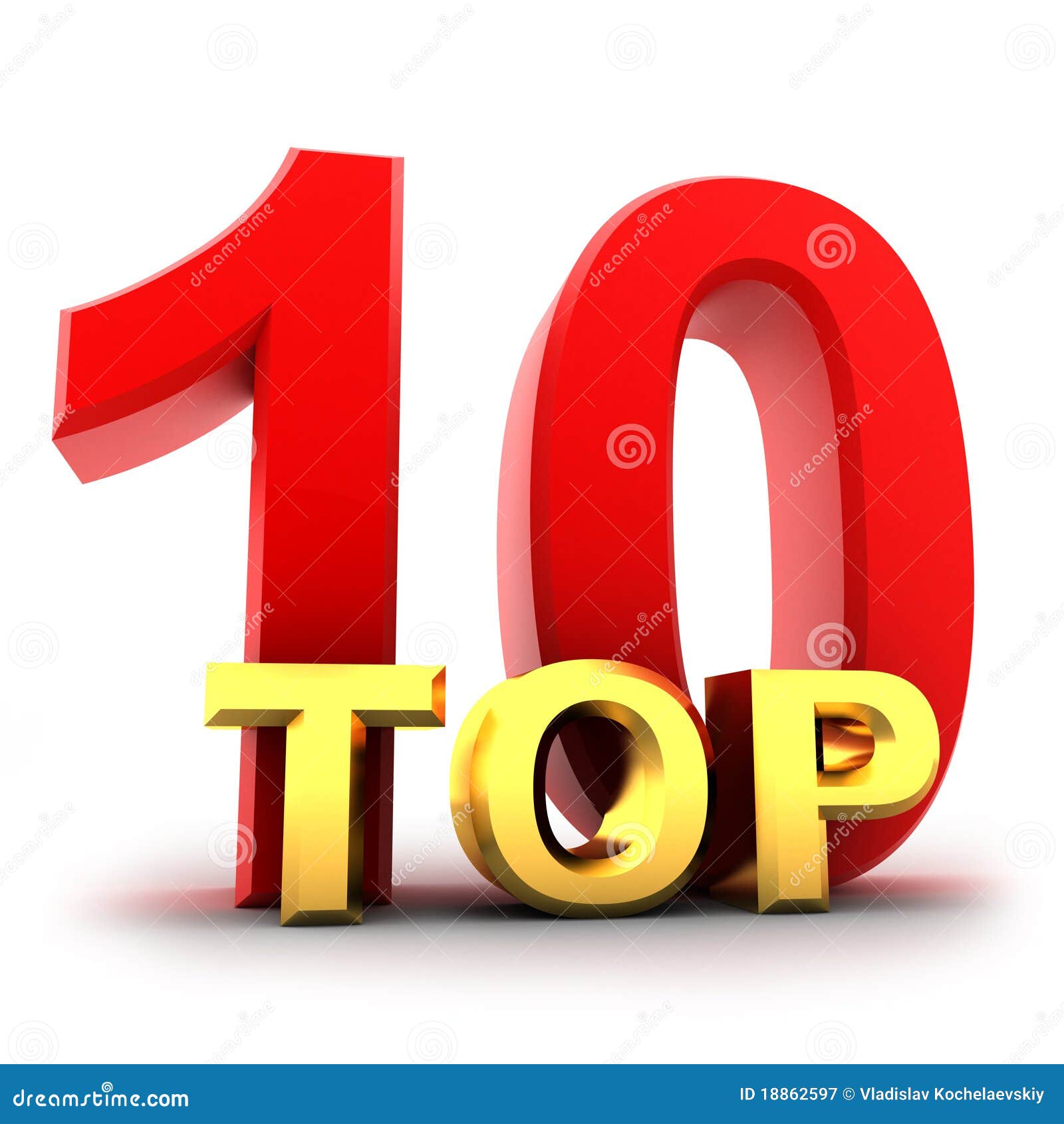 Ten top stock illustration. Illustration of rate, prime - 18862597