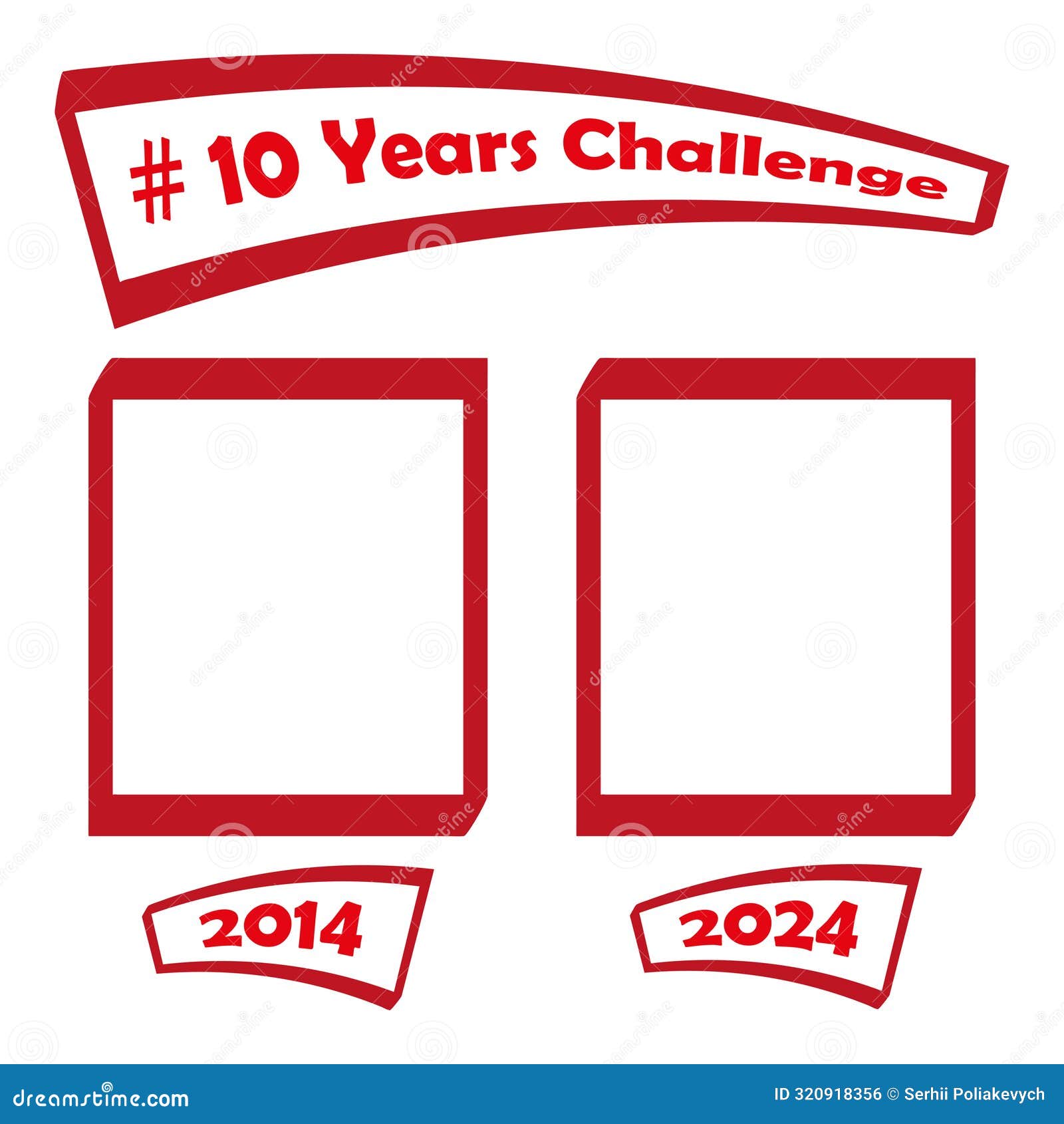 Decade Banners And Labels For The 1950s, 1960s, 1970s, 1980s, 1990s ...