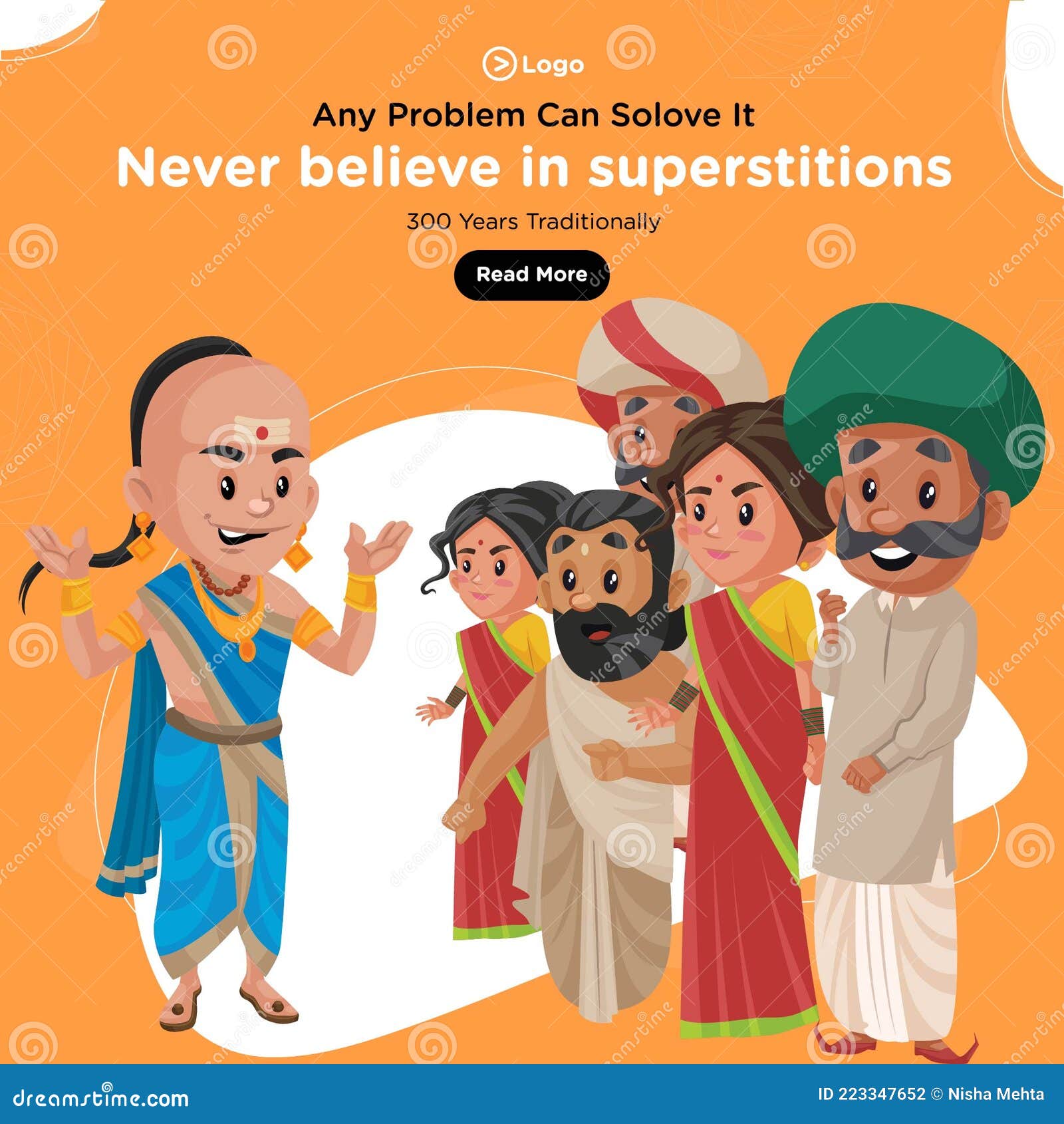 Banner Design of Tenali Raman Stock Vector - Illustration of media ...