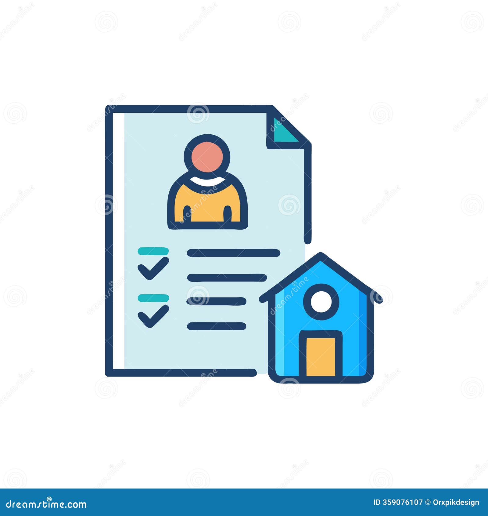 Tenant Application Icon for Housing Resources Stock Illustration ...