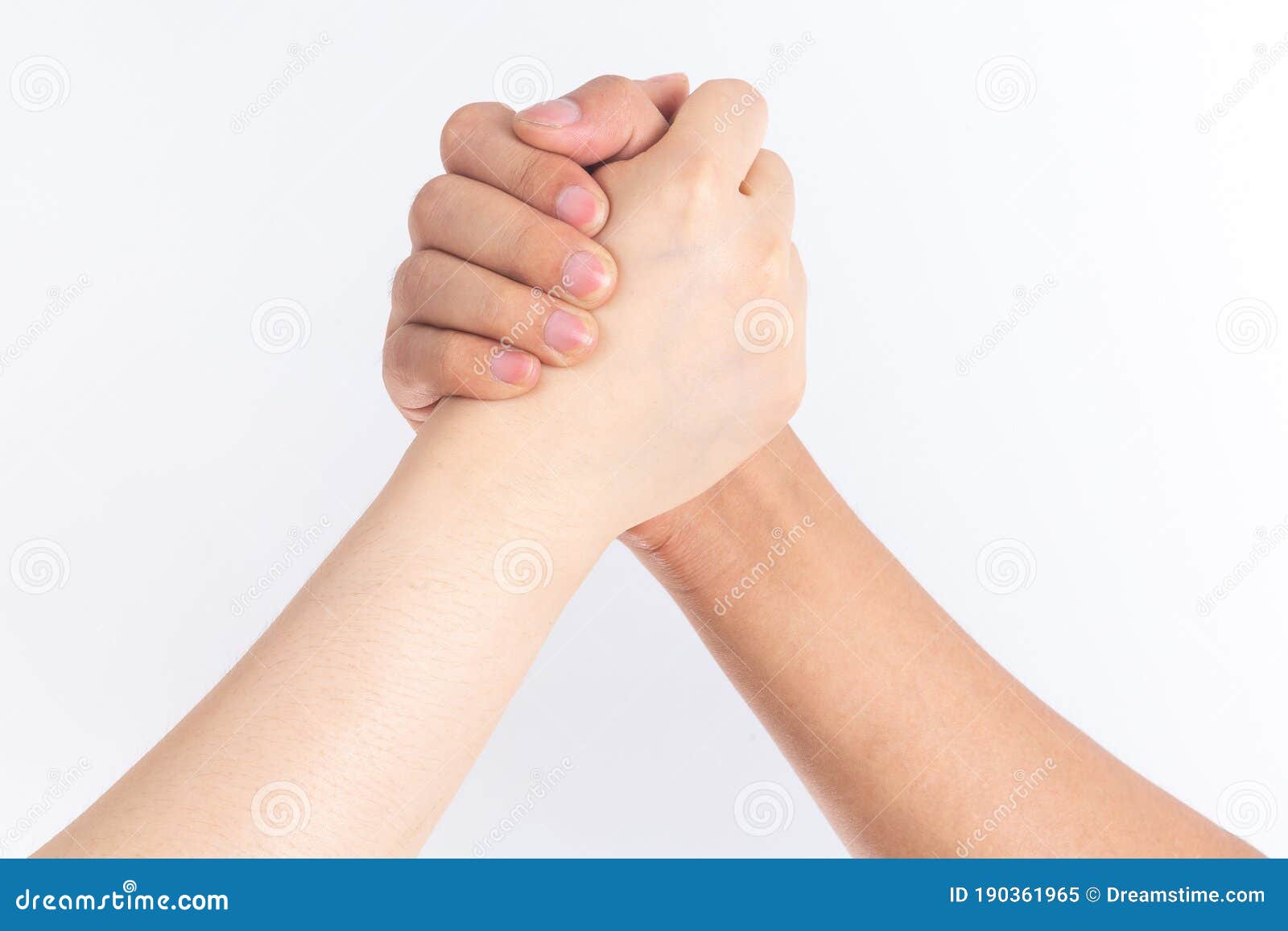 Tenant Deviner Le Geste De Poing Devant Le Fond Blanc Image stock ...