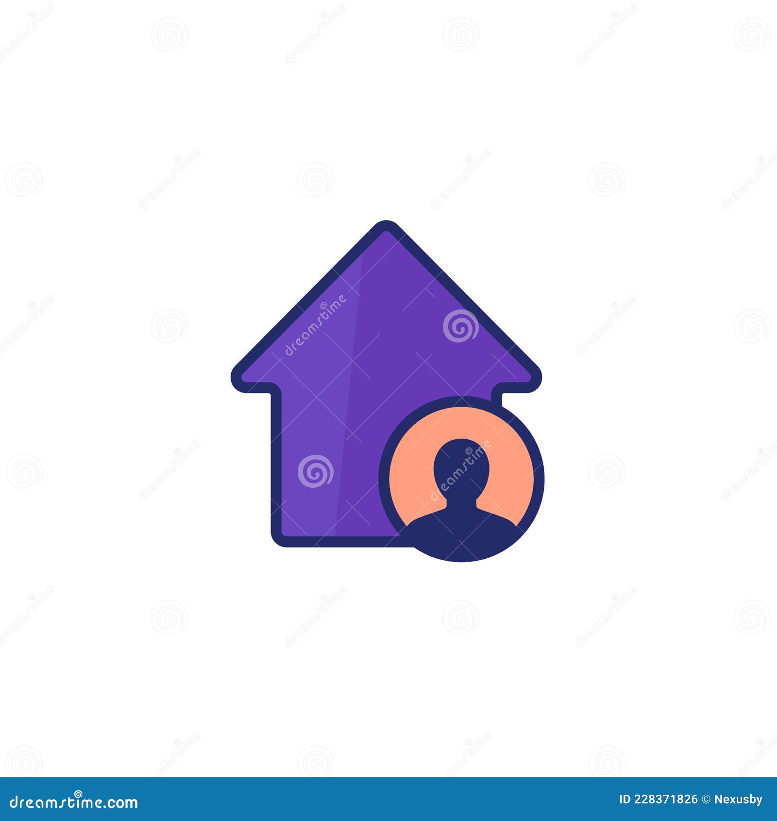Tenant, House Resident Vector Icon on White Stock Vector - Illustration ...