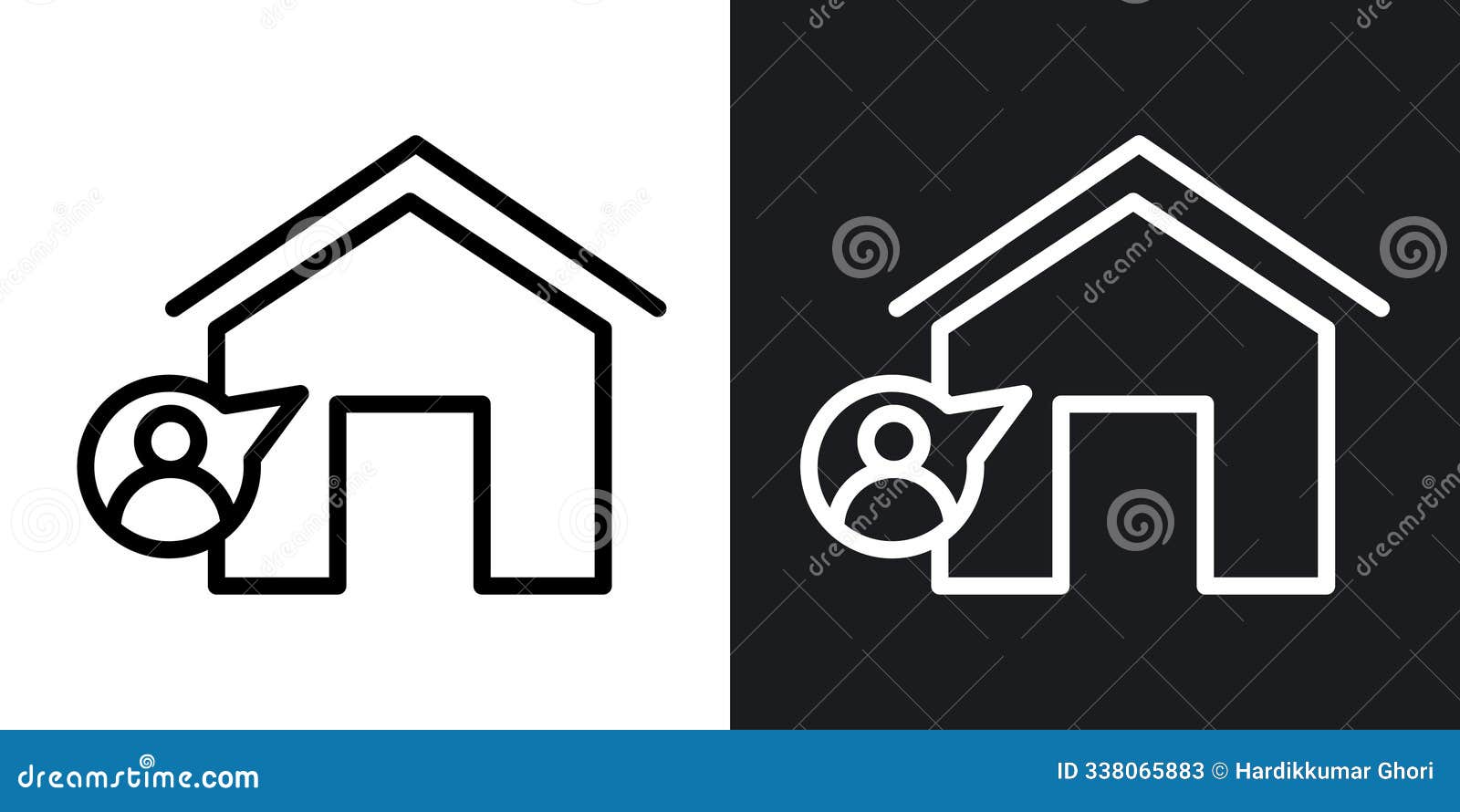 Tenant Vector Icon Isolated On Transparent Background, Linear Te ...