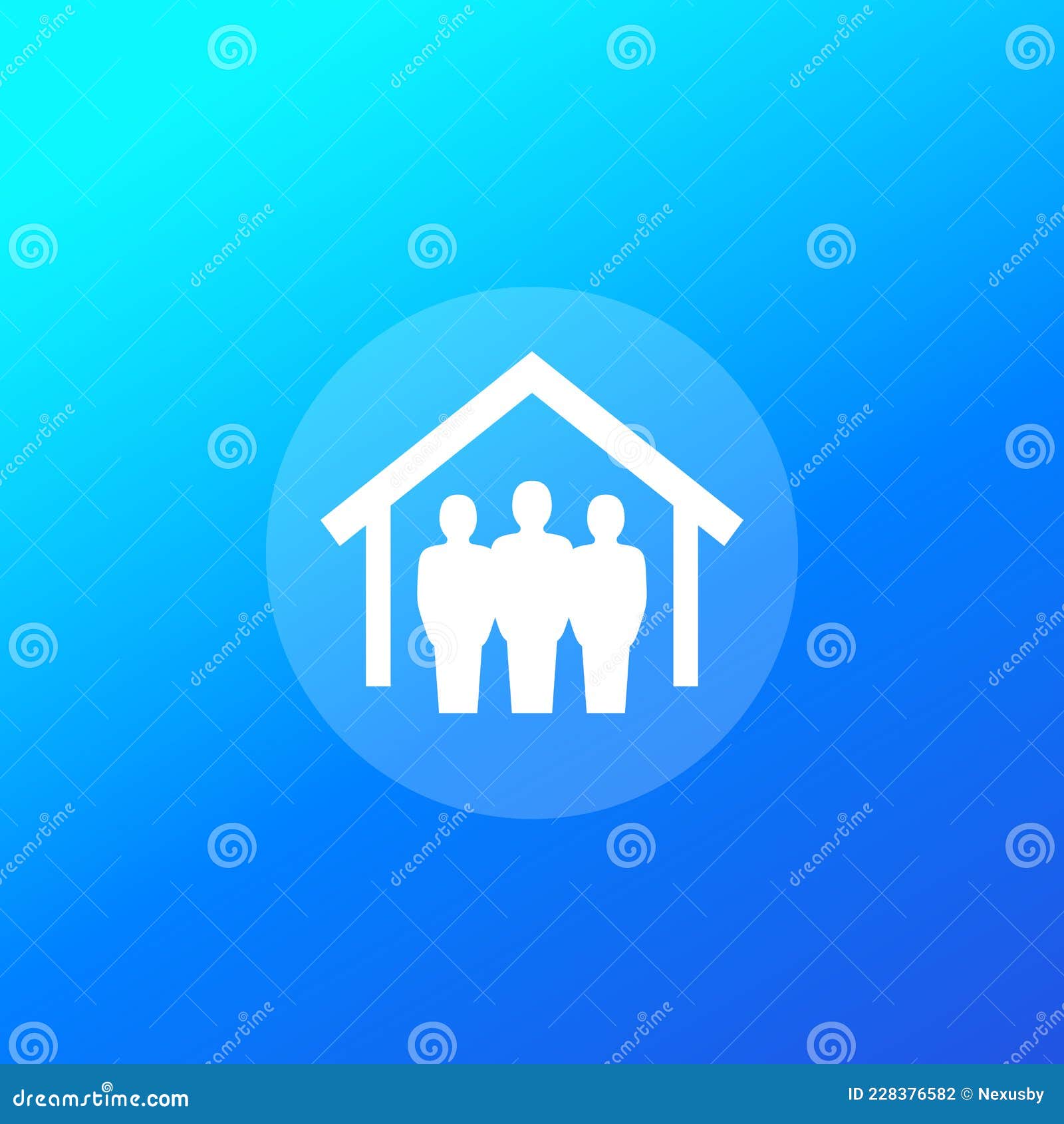 Tenants and House Icon, Vector Stock Vector - Illustration of symbol ...