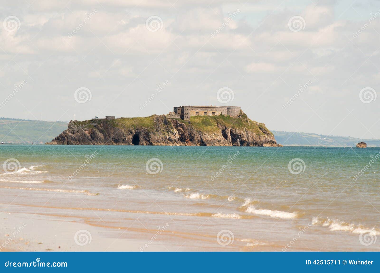 Tenby castle stock image. Image of beauty, heat, island - 42515711