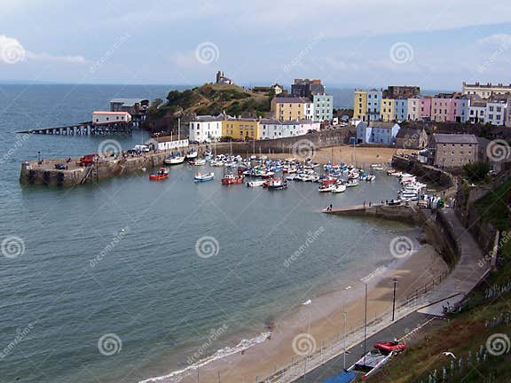Tenby harbour stock image. Image of building, wales, nature - 1719229