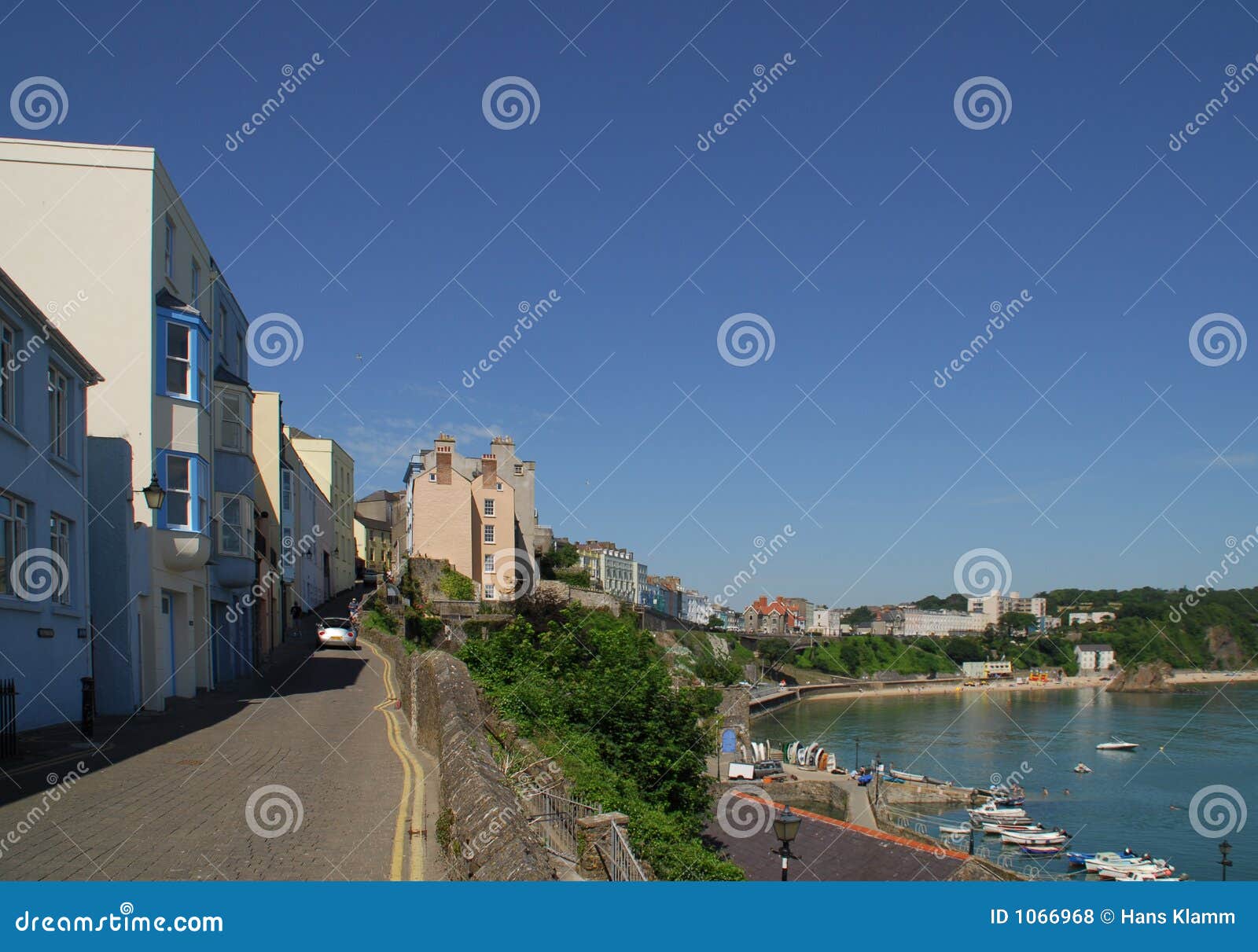 Tenby View stock photo. Image of wales, europe, shoreline - 1066968