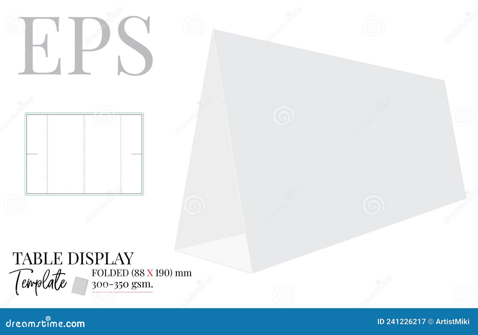 Table display, vector stock vector. Illustration of mock - 241226217