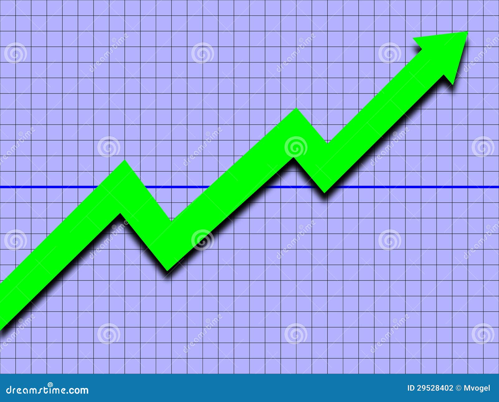 Tendencia al alza stock de ilustración. Ilustración de negocios - 29528402