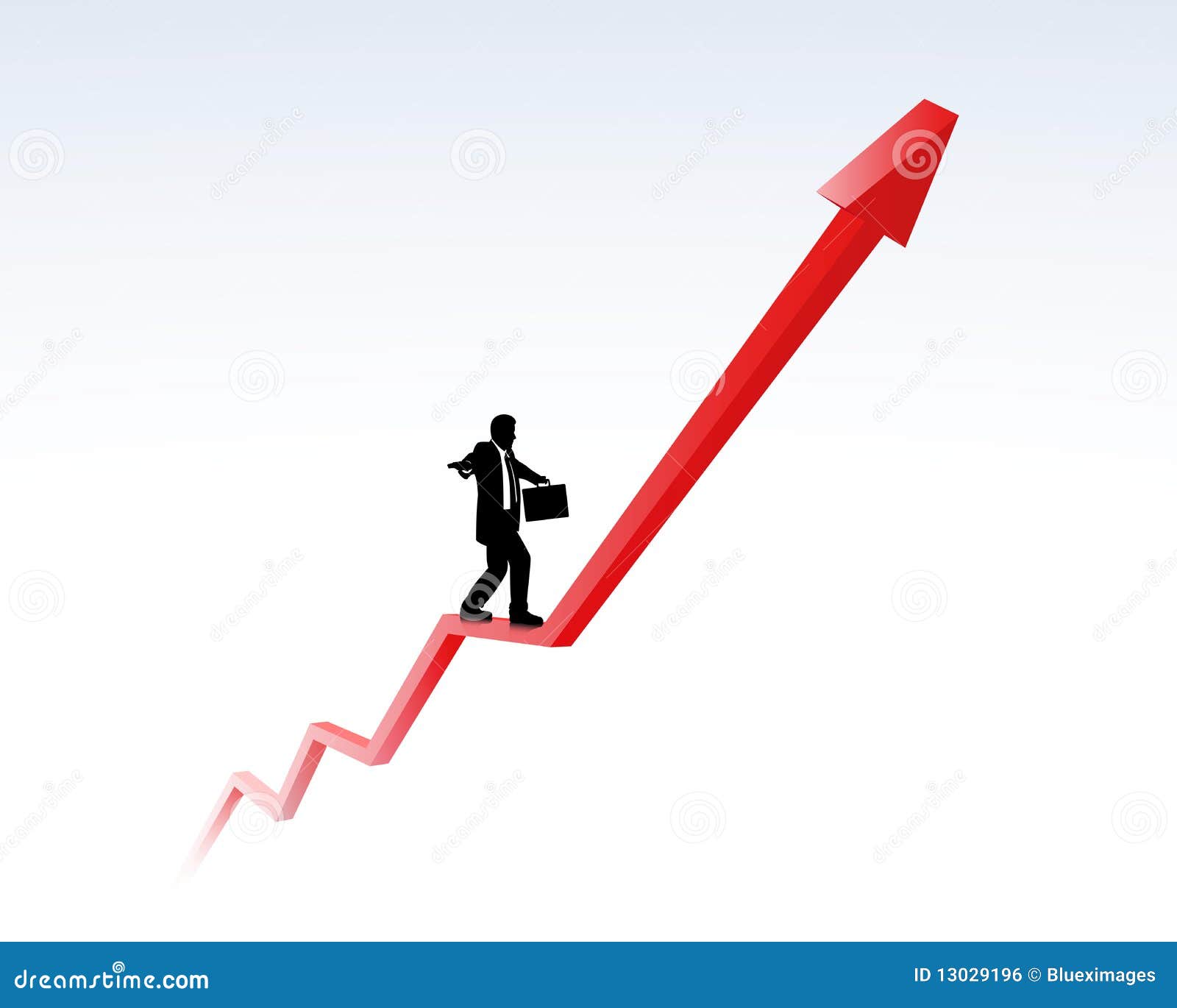 Tendencia Al Alza Y Carrera Ilustración del Vector - Ilustración de ...