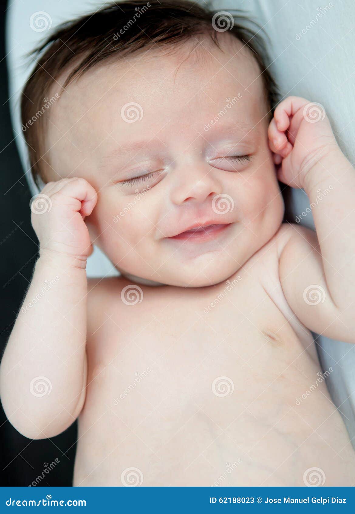 Tender baby smiling stock image. Image of male, healthy - 62188023