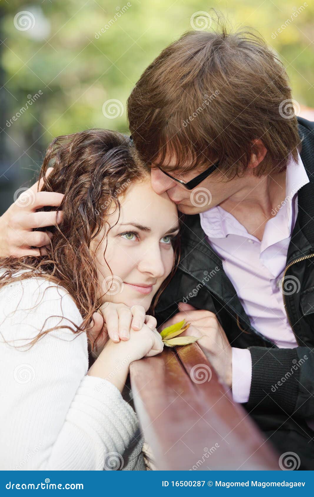 Tender couple stock image. Image of autumn, jacket, male - 16500287