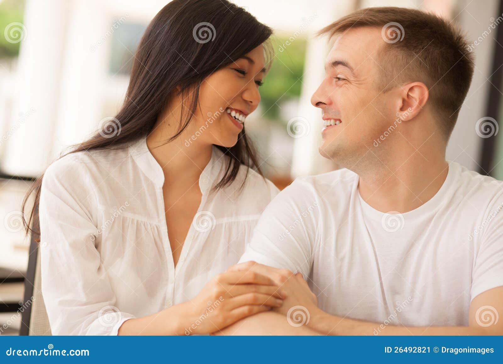Tender couple stock image. Image of affectionate, indoors - 26492821