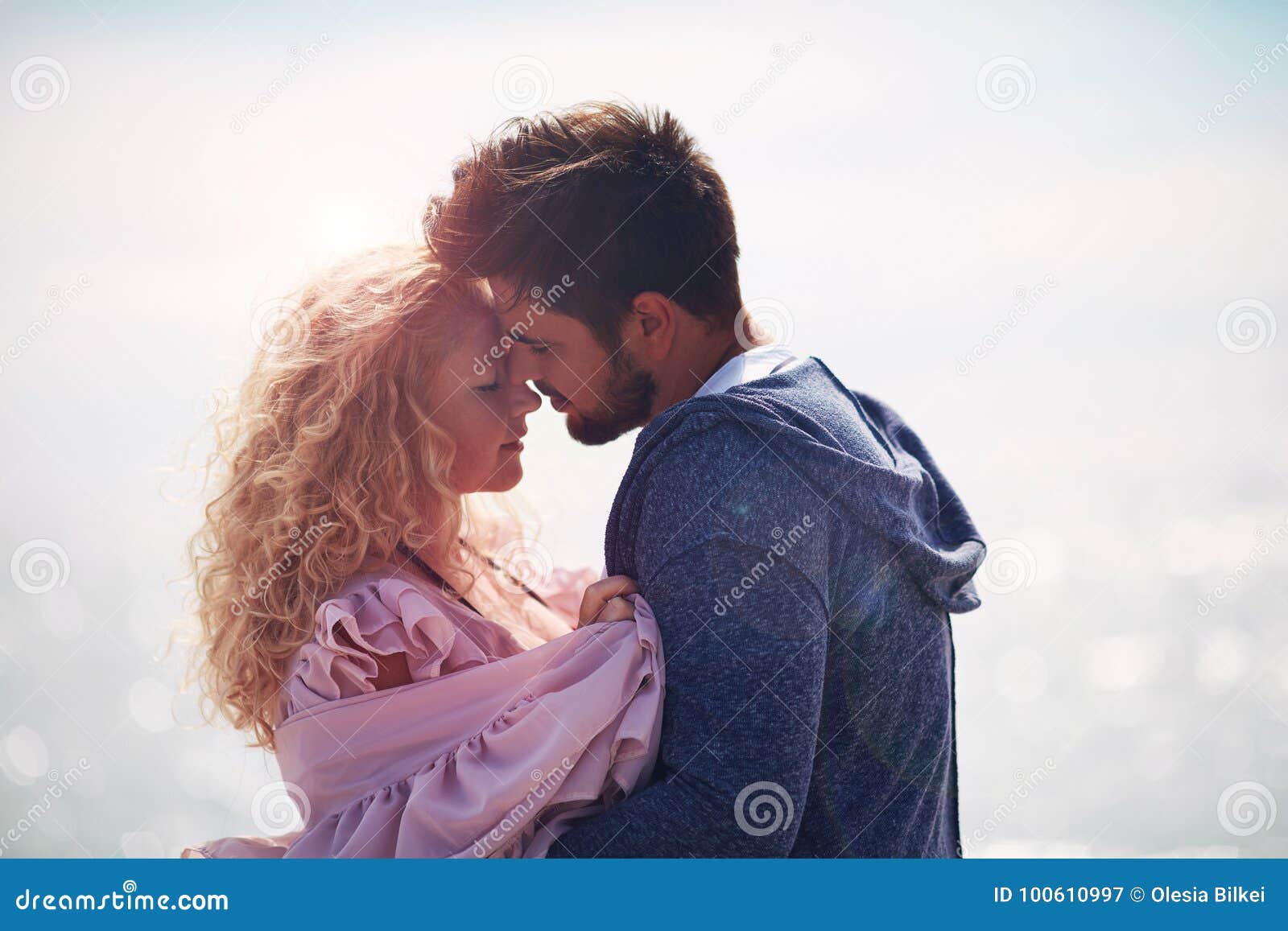 Tender Couple in Love Together Stock Image - Image of fashion, pretty ...