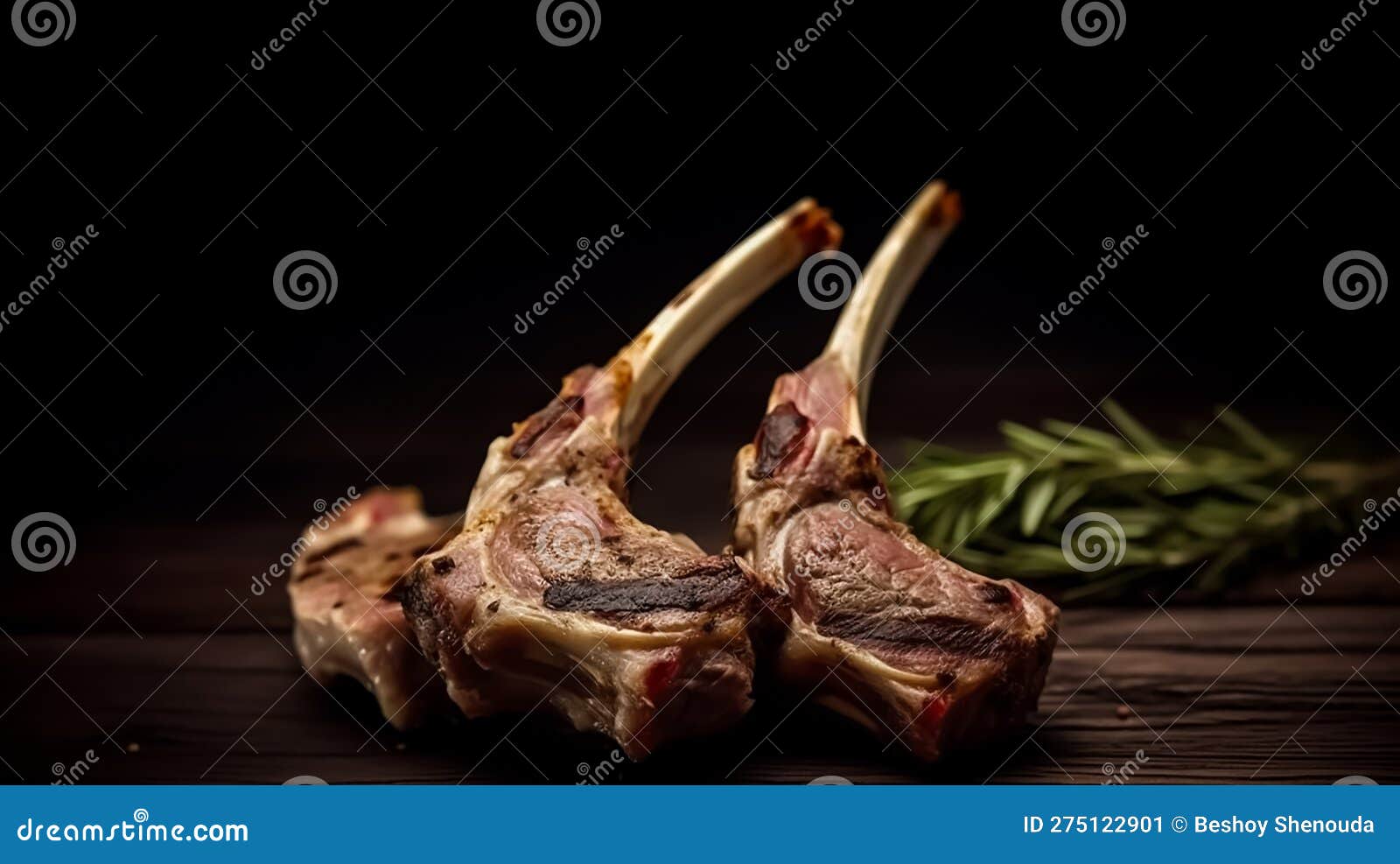 Tender and Delicious Grilled Rack of Lamb Chops Cooked in Middle ...