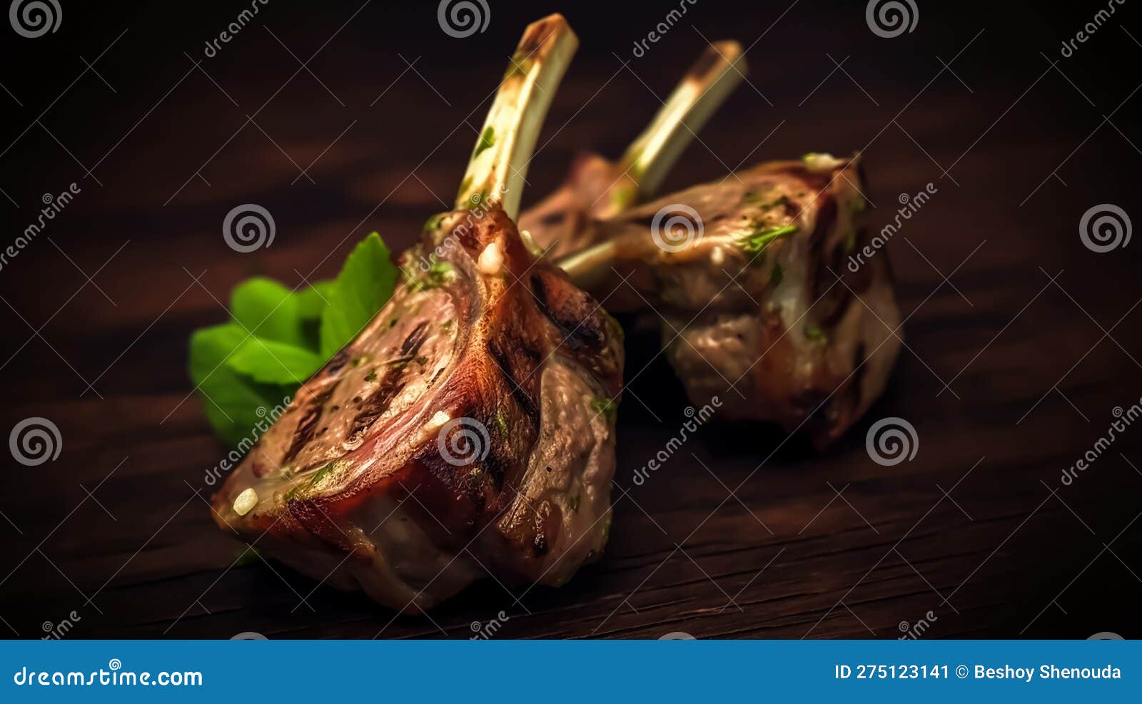Tender and Delicious Grilled Rack of Lamb Chops Cooked in Middle ...