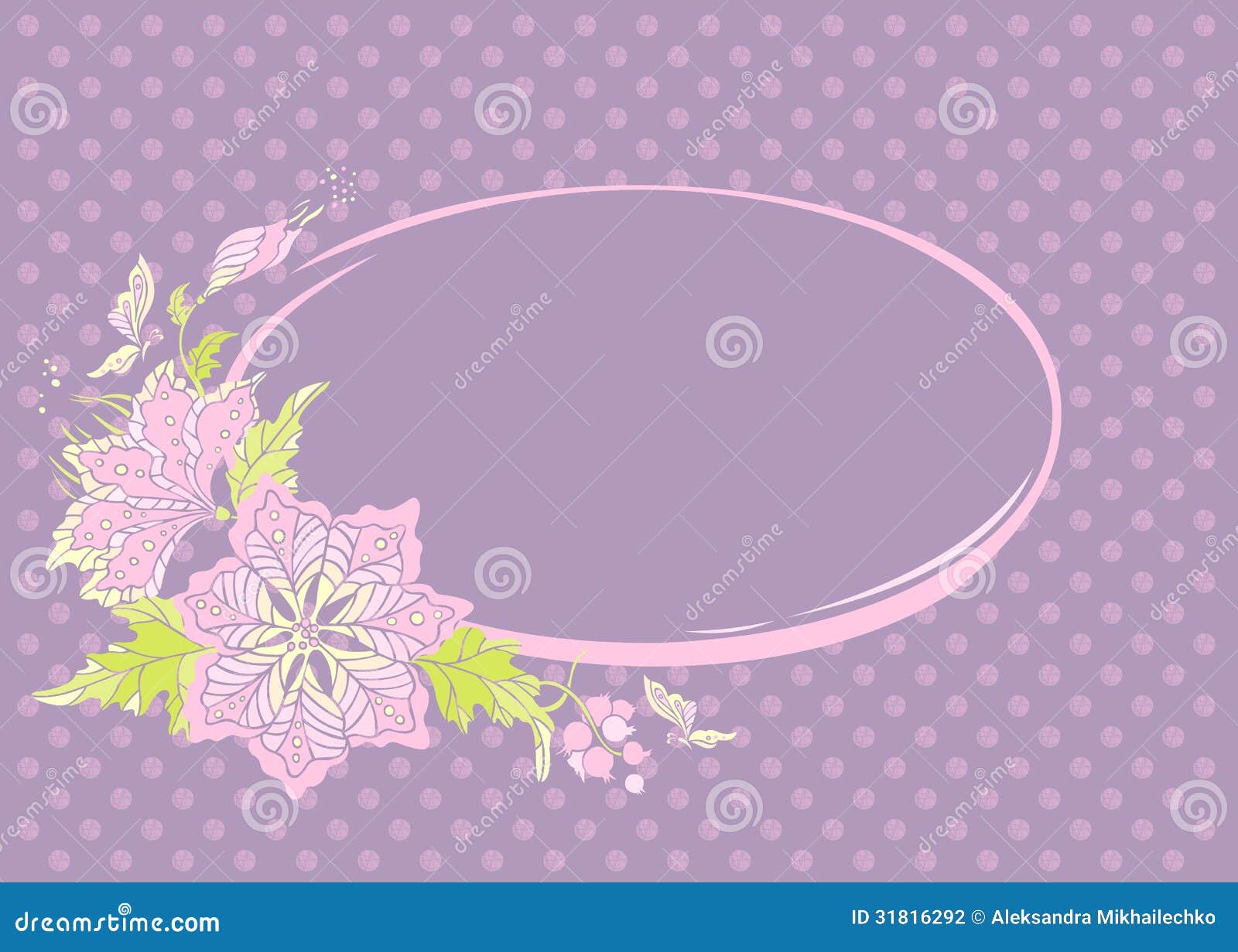Tender floral frame stock vector. Illustration of ornate - 31816292