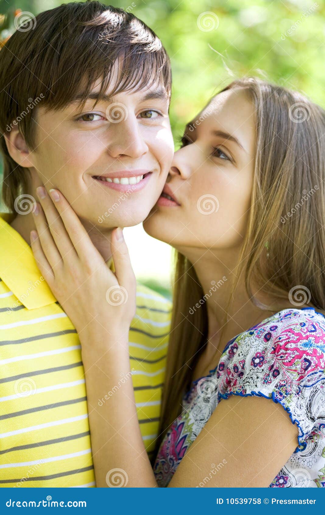Tender kiss stock photo. Image of happy, darling, affection - 10539758