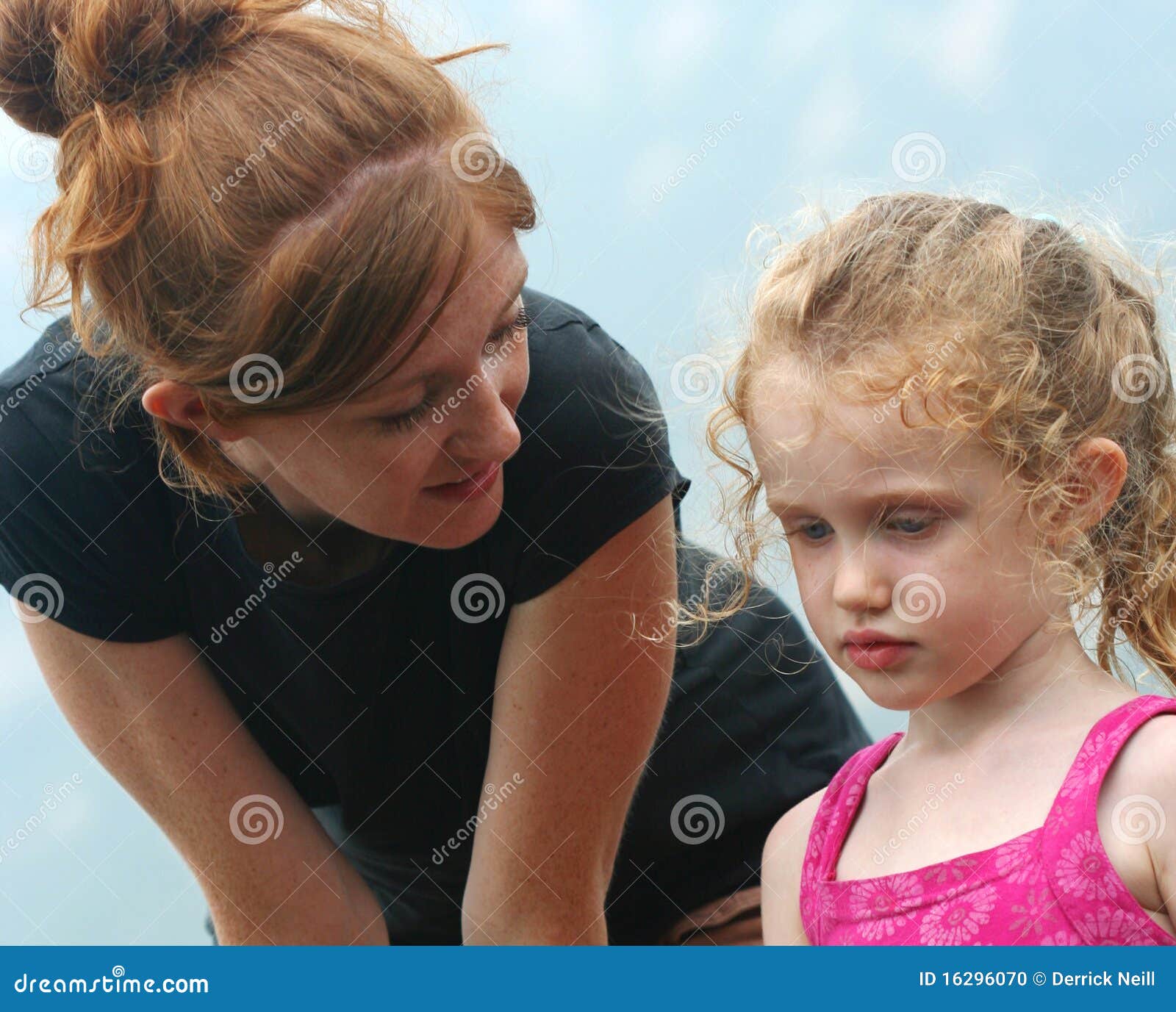 A Tender Moment between Mother and Daughter Stock Photo - Image of ...