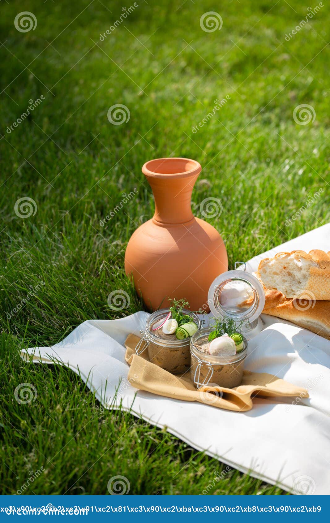 Tender Rabbit Pate and Fresh Crusty Bread Stock Photo - Image of lunch ...