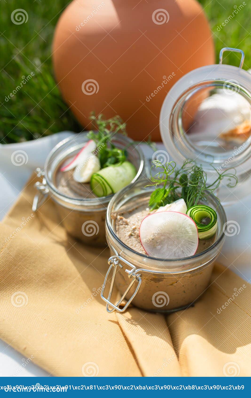 Tender Rabbit Pate and Fresh Crusty Bread Stock Photo - Image of board ...